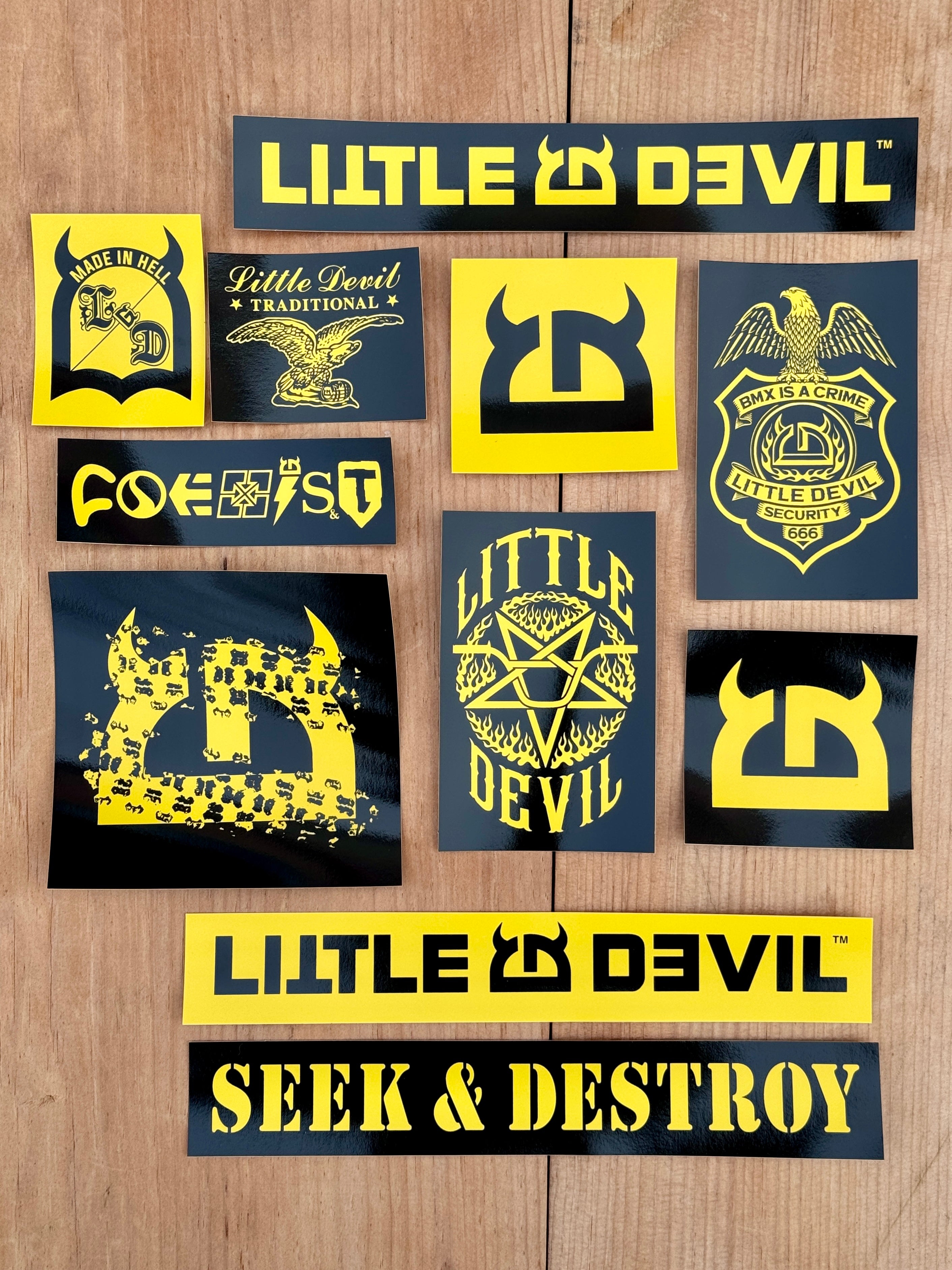 Sticker Yellow Pack – Little Devil Brand